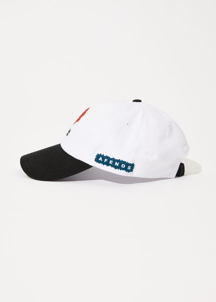 AFENDS Mens World - Six Panel Cap - White