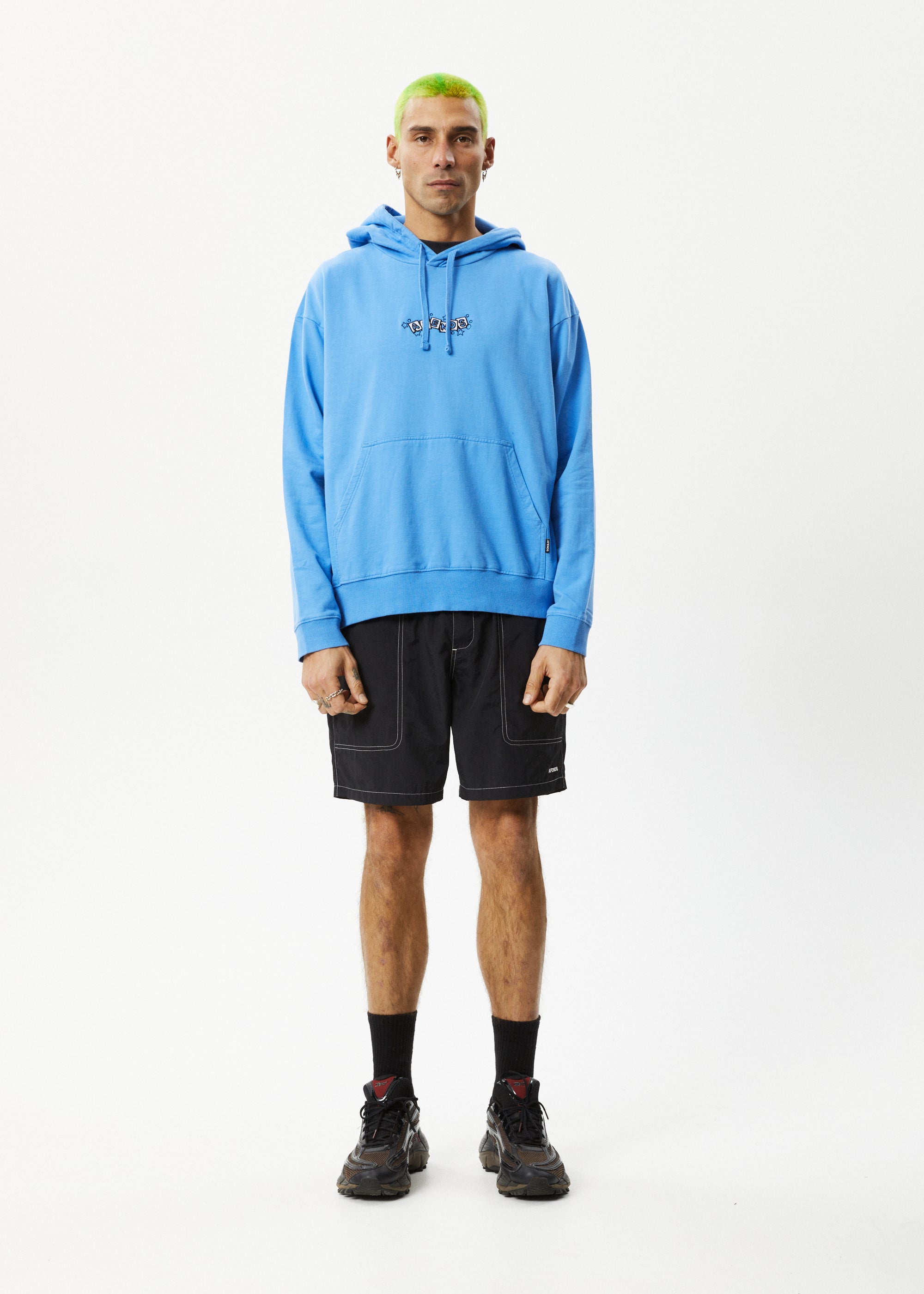 AFENDS Mens Solar System - Logo Hoodie - Arctic - Afends AU.