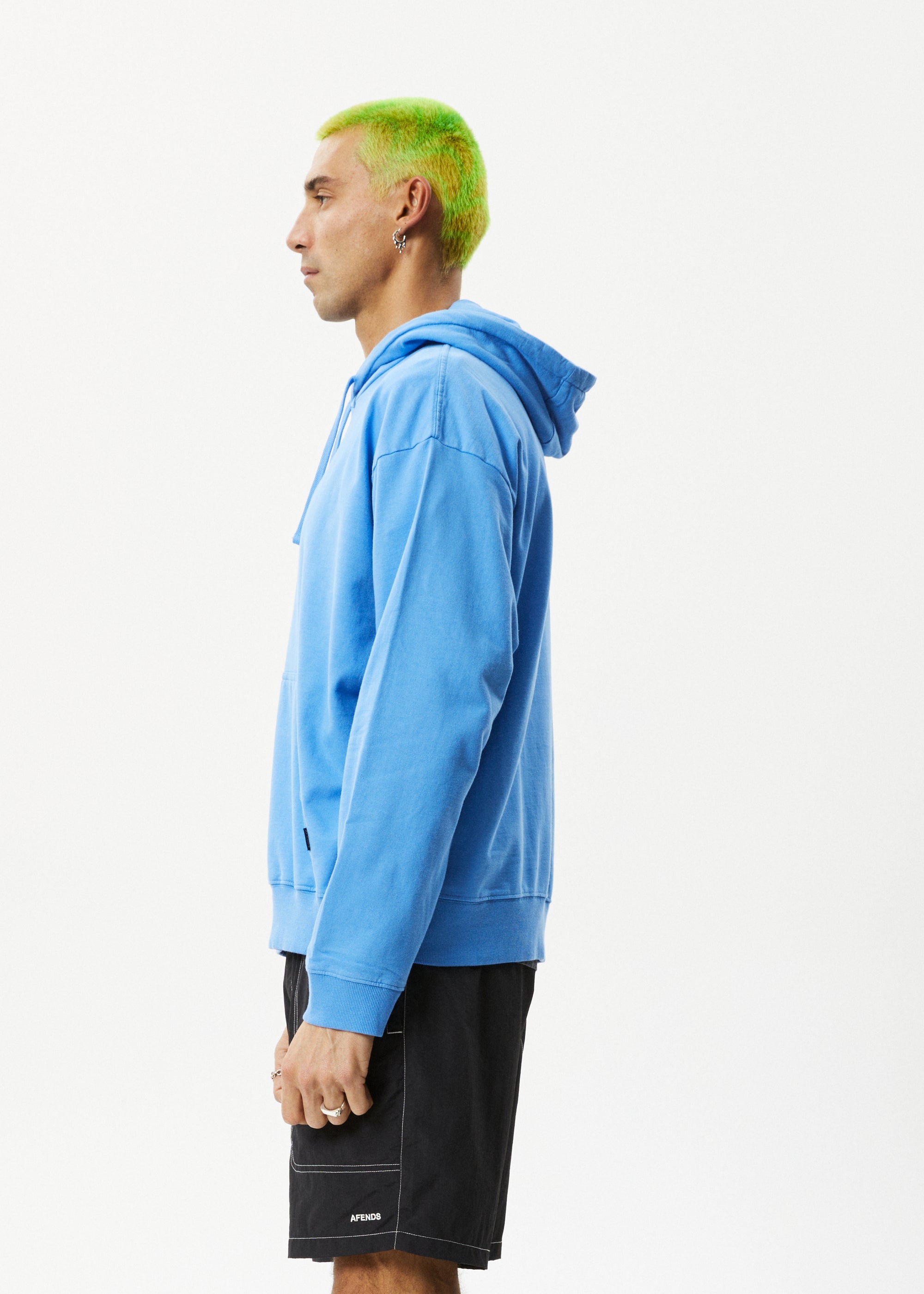 AFENDS Mens Solar System - Logo Hoodie - Arctic - Afends AU.