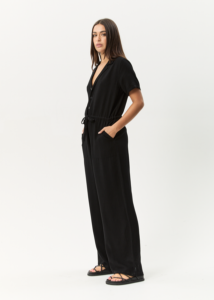 AFENDS Womens Mason - Relaxed Jumpsuit - Black